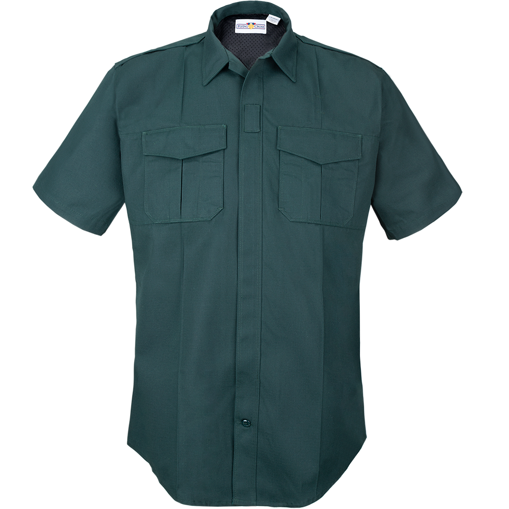 Flying Cross FX Class B Men's 65% P/35% C Ripstop S/S - Spruce Green ...