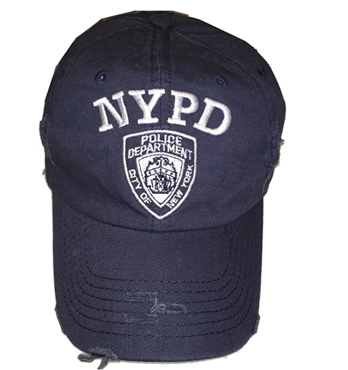NYPD Baseball Cap Distressed White Logo – EMERGENCY RESPONDER PRODUCTS, LLC